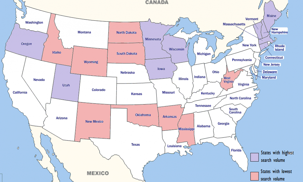 Map of the Ten Most (and Least) Meditation-Focused States in America ...